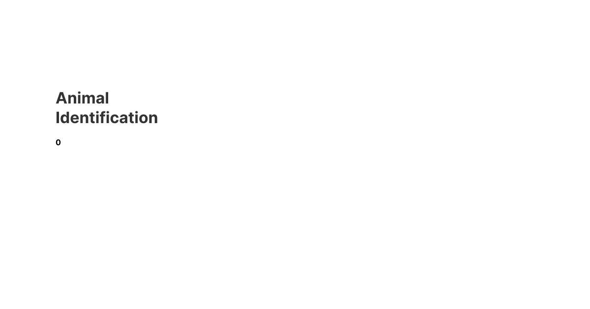 Animal Identification | Hygiena