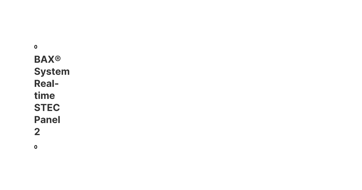 BAX® System Real-time STEC Panel 2 | Hygiena